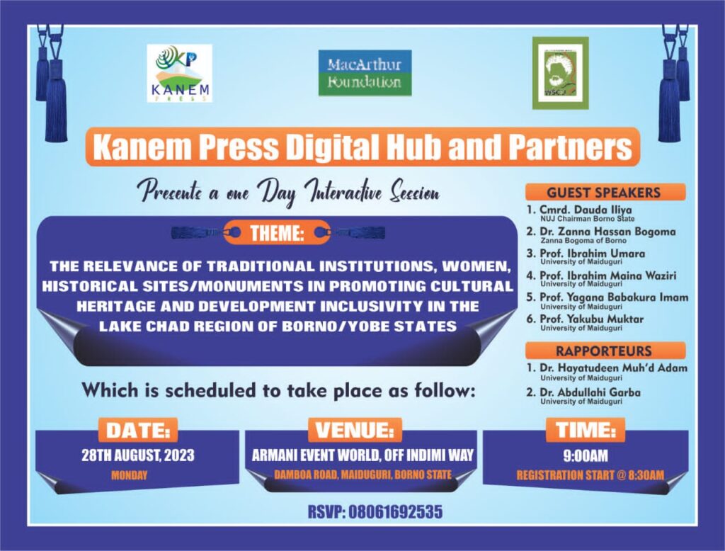 Kanempress set to Organize One-Day Interactive Session in Borno - KANEMPRESS